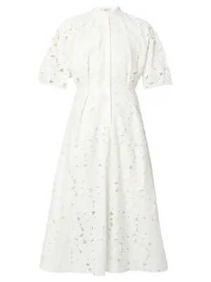 ERDEM ERDEM Broderie Anglaise Midi Dress