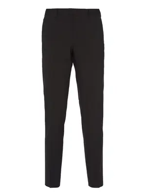 Prada Wool Trousers - Black