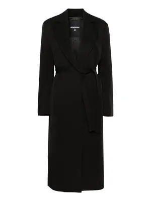 Patrizia Pepe Belted Coat - Black