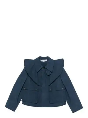 JW Anderson Cropped Trench Jacket - Blue