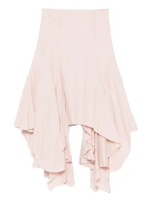 MARQUES' ALMEIDA Flounce Midi Skirt - Pink