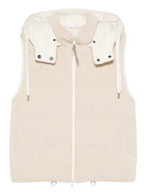 Brunello Cucinelli Knitted Gilet - Neutrals