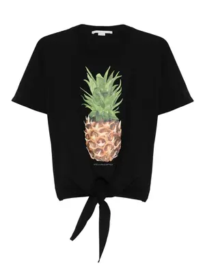 Stella McCartney Pineapple Graphic T-shirt - Black