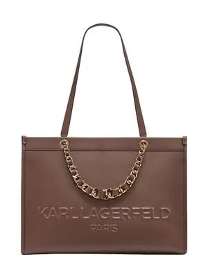 Karl Lagerfeld Paris Savoie Tote Dark Chocolate