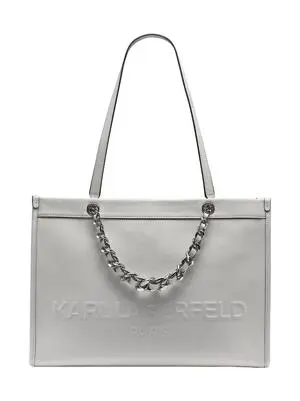 Karl Lagerfeld Paris Savoie Tote - Wntr Wht/silvr