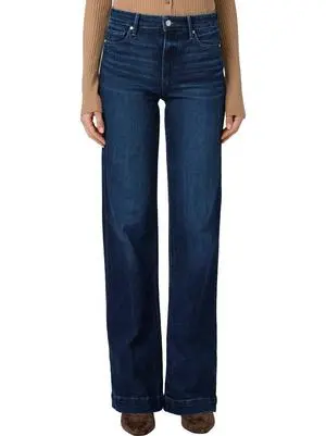 Paige Leenah High-waist Wide-leg Jeans - Praline