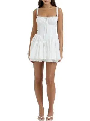House Of Cb Corset Mini Dress - White