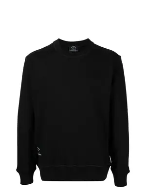 WHITE MOUNTAINEERING X Paul & Shark Logo-print Sweatshirt - Black