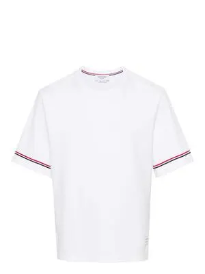 Thom Browne Rwb-stripe T-shirt - White