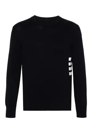 Thom Browne 4-bar Cotton Jumper - Blue