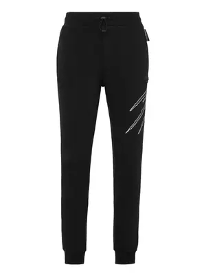 PLEIN SPORT Graphic-print Track Pants - Black