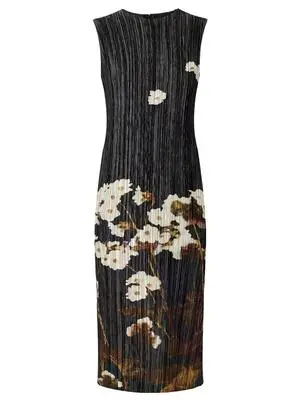 Erdem Pleated Midi Dress - Black