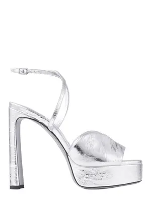 JIMMY CHOO 125mm Karli Sandals - Grey