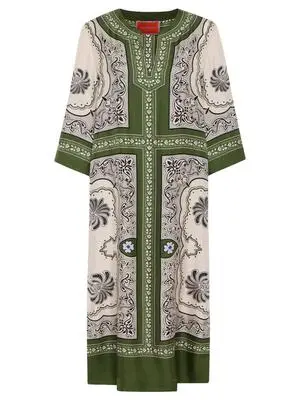 La DoubleJ The Kaftan Midi Dress - White