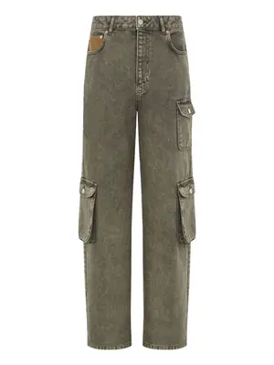 Moschino Straight-leg Cargo Jeans - Grey
