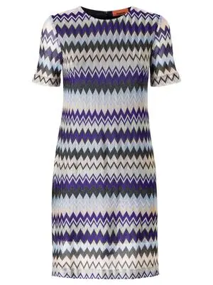 MISSONI Missoni Zigzag-Knit Mini Dress