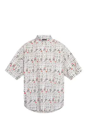 Balenciaga Logo-print Shirt - White