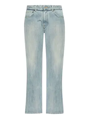 Balenciaga Low-waist Denim Jeans - Blue