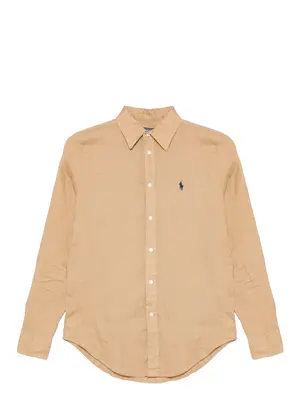 Polo Ralph Lauren Linen Button-down Shirt - Neutrals