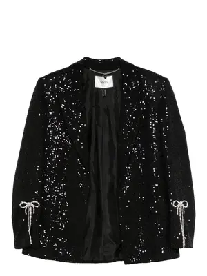 NISSA Sequined Blazer - Black