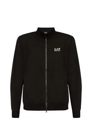 Emporio Armani Zip-up Sweatshirt - Black