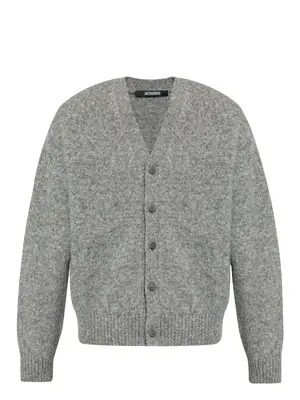 Jacquemus Long Sleeve Cardigan - Grey
