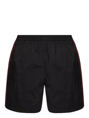 Balenciaga Embroidered Track Shorts - Black