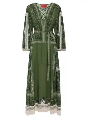 La DoubleJ Viviana Maxi Dress - Green