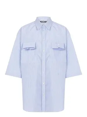 Moschino Appliqué-detail Shirt - Blue