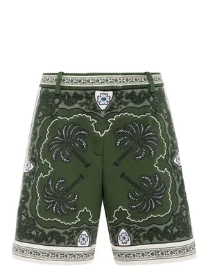 La DoubleJ Printed Shorts - Green