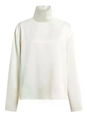 16Arlington Olall Satin Top - White