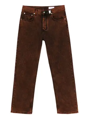 Alexander McQueen Straight-leg Jeans - Brown