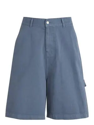 LE17SEPTEMBRE Cotton Work Shorts - Blue