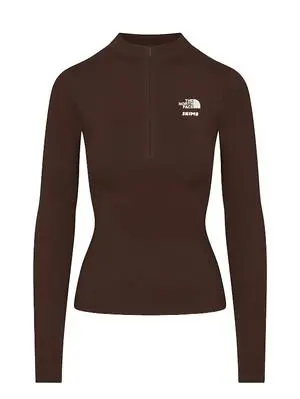 SKIMS X Tnf Refina Long Sleeve Top - Cocoa