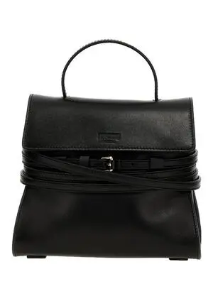 Moschino Moschino Tie Me Small Tote Bag Black