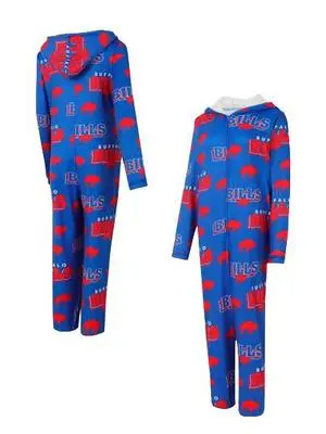 CONCEPTS SPORT Buffalo Bills Roadway Print Microfleece Union Suit - Royal