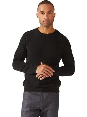 ITALIC Mateo Cashmere Crewneck Sweater - Black
