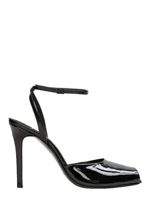 BLACK SUEDE STUDIO Wren 100 Sandal - Black Patent Leather