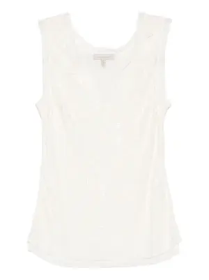 Shiatzy Chen Sense Of Ink Collection Silk Vest - White