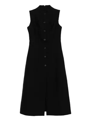 Shiatzy Chen Wool Vest Dress - Black