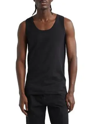 Frenckenberger Big Cotton & Cashmere Tank - Black