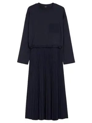 Max Mara Scatola Long Sleeve Dress - Navy