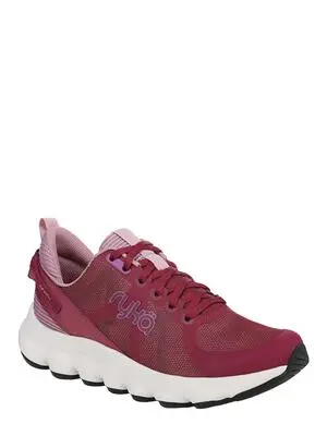 RYKA Podflow Walking Sneakers - Berry Red