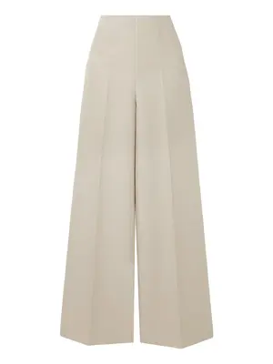 RÓHE Cotton-twill Wide-leg Trousers - Neutrals
