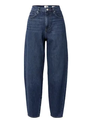 FRAME The Narrow High-rise Tapered Jeans - Blue