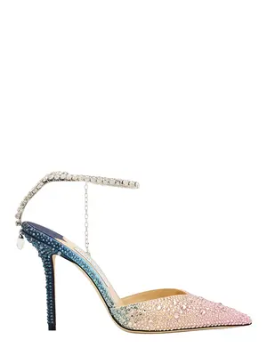 JIMMY CHOO Saeda Ombre Crystal Pumps - Multi