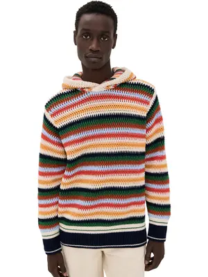 Orlebar Brown Kirk Striped Hoodie - Multi