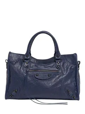 Balenciaga Balenciaga Le City Medium Top-Handle Bag Dark Maree