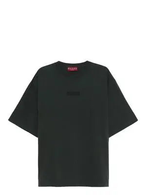 Gucci Logo-lettering Cotton T-shirt - Grey