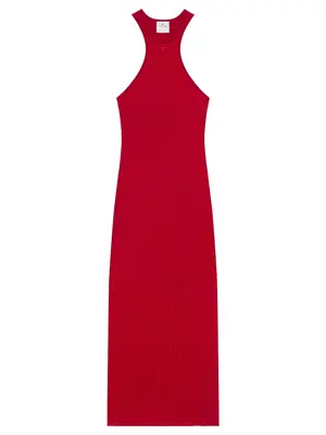 COURREGES Scuba Midi Dress - Red